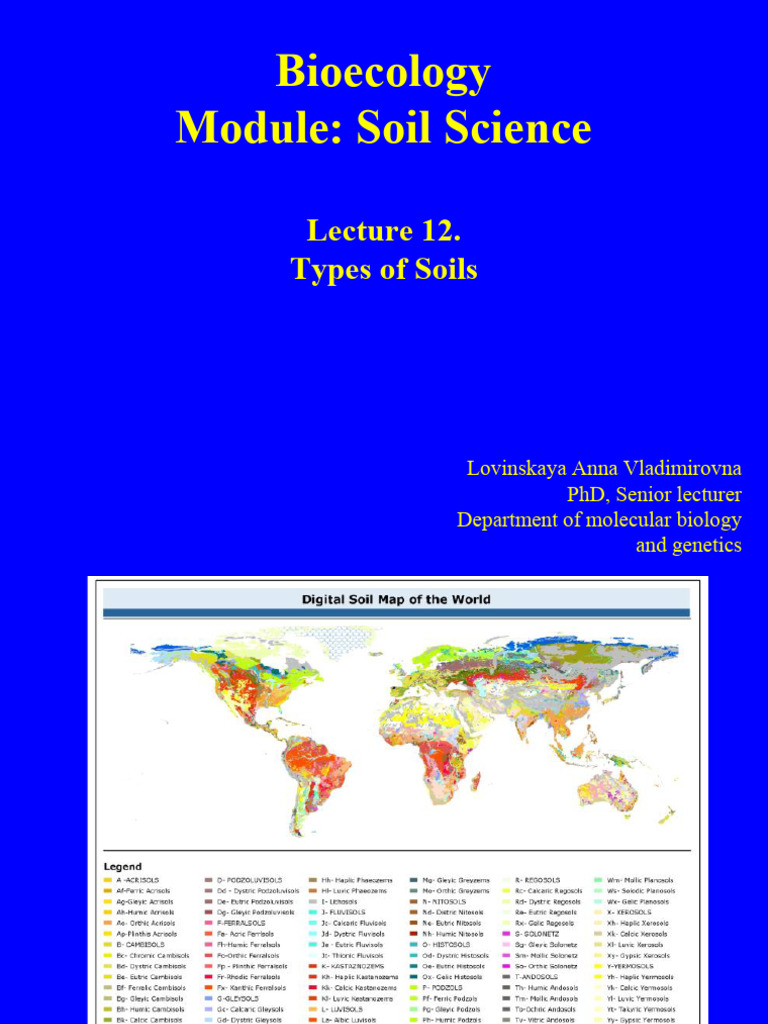 Soil Science - Lecture 12 | PDF | Soil | Earth Sciences