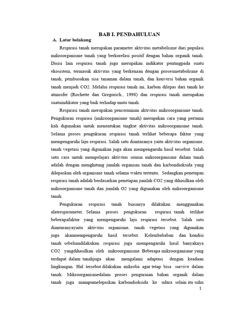 Biotan Respirasi Tanah Fix Banget | PDF | Sains & Matematika
