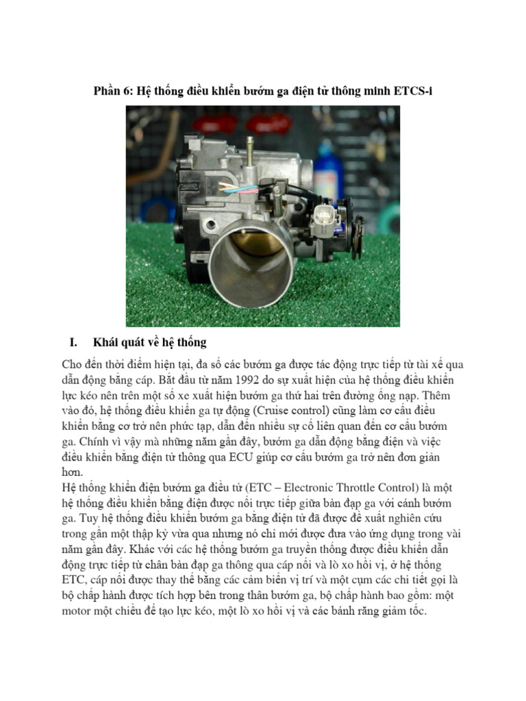 (123doc) He Thong Dieu Khien Buom Ga Dien Tu Thong Minh Etcsi Va Dong Co m139 Mercedessbenz | PDF