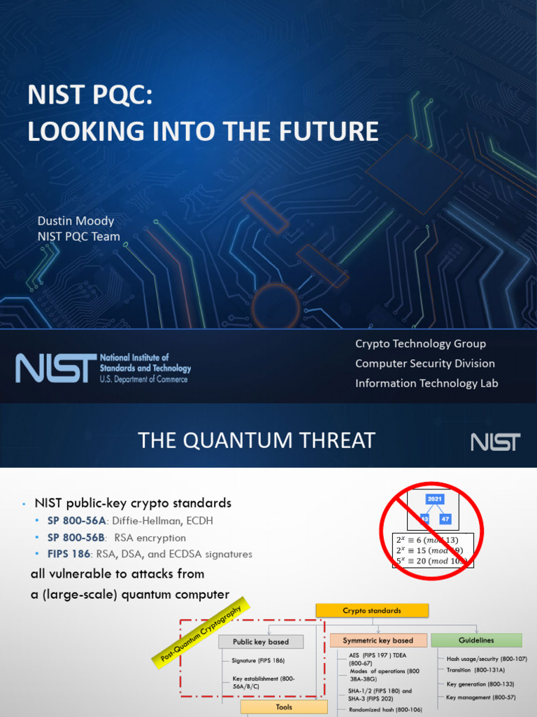 NIST's Post-Quantum Cryptography Efforts | PDF | Espionage Techniques | Algorithms