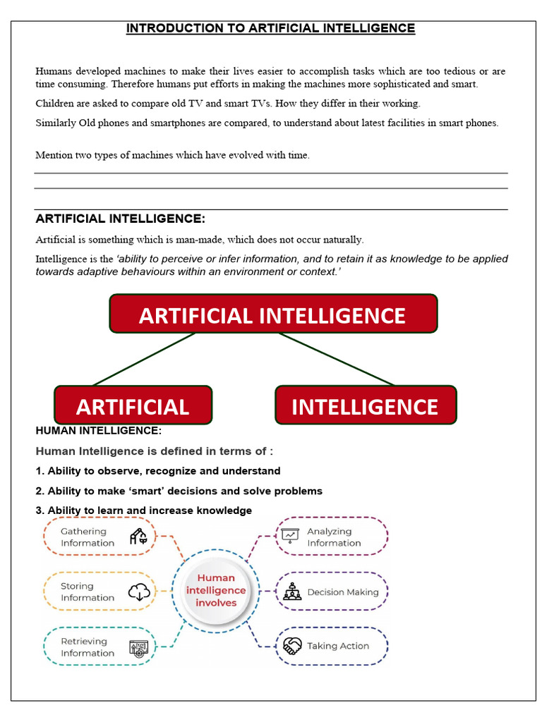 Introduction To Artificial Intelligence | Download Free PDF | Machine Learning | Artificial ...