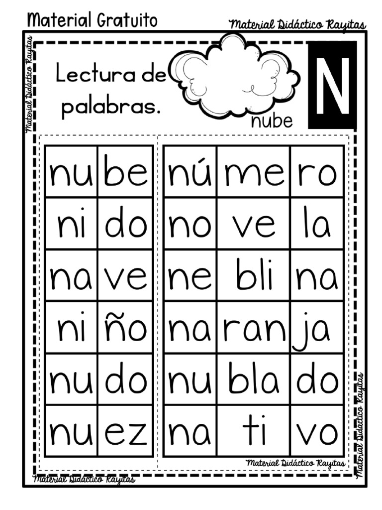 Lectura de Silabas-20 | PDF