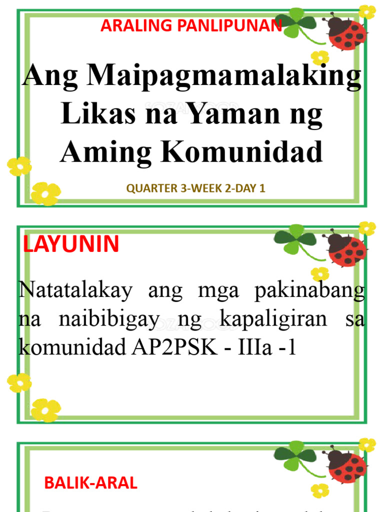 Ap Q3 W2 Days1-5 | PDF