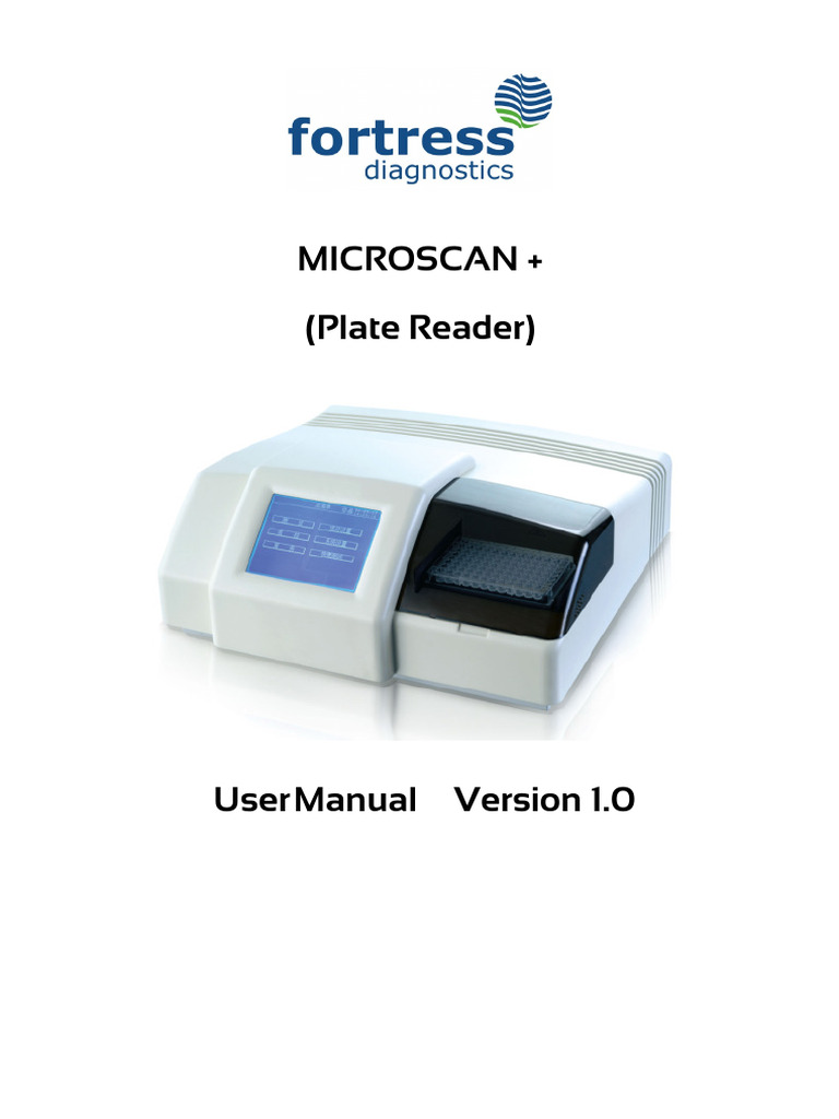 Microscan + User Manual (Fortress) | PDF | Absorbance | Power Supply