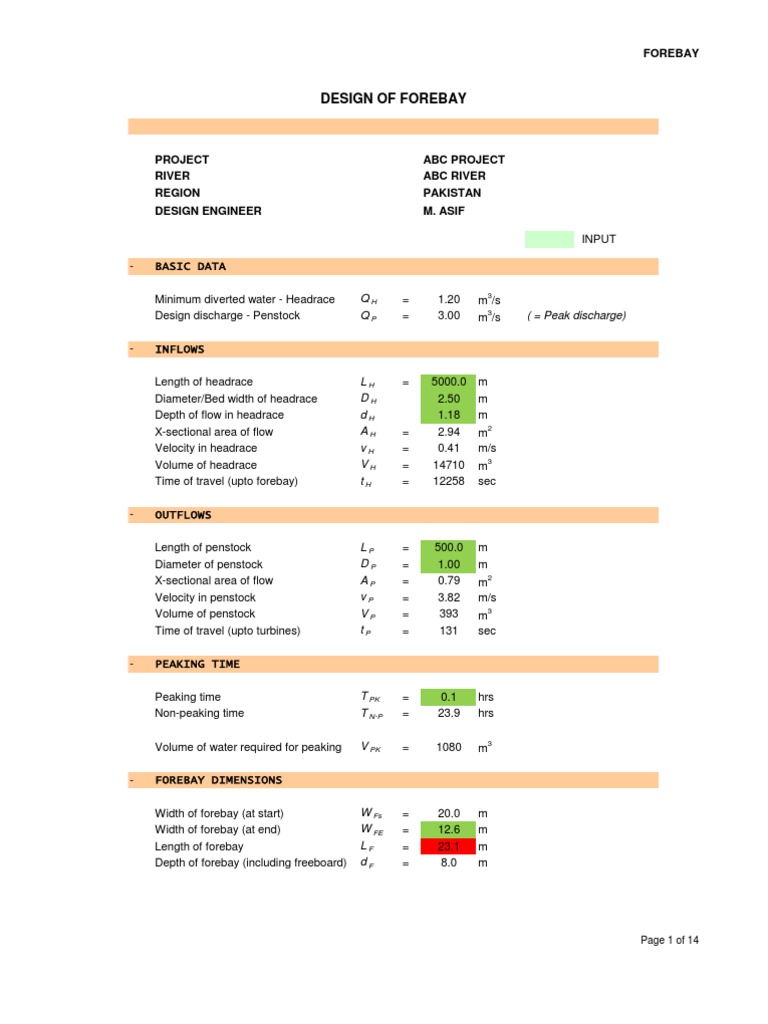 Forebay Design | Download Free PDF | Transparent Materials | Mechanical ...