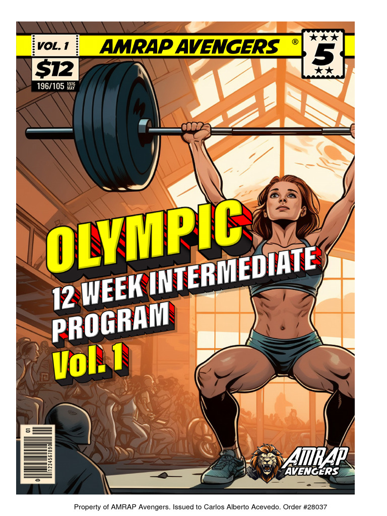 AA Olympic 12 Week Intermediate Program | Download Free PDF | Weight Training | Strength Training