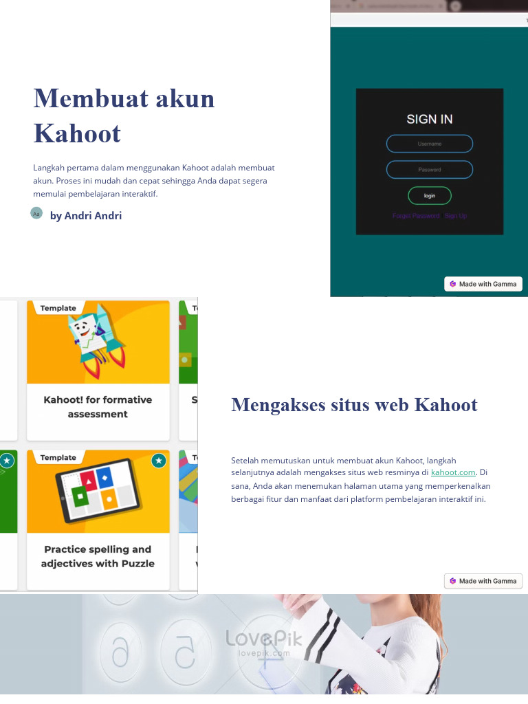 Membuat Akun Kahoot | PDF