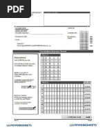 Sample Answer Sheets | PDF | Evaluation | University Of Cambridge