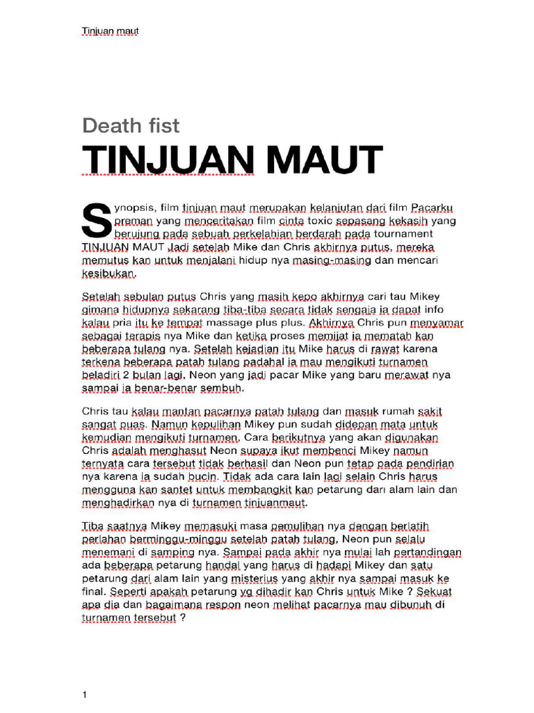 PDF Skrip Tima Scene 1,2 & 3 | PDF