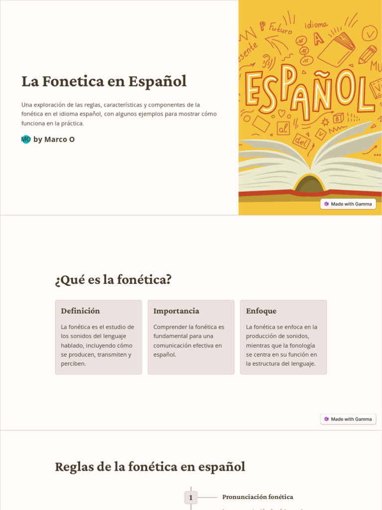 La Fonetica en Espanol | PDF | Fonética | Lengua española