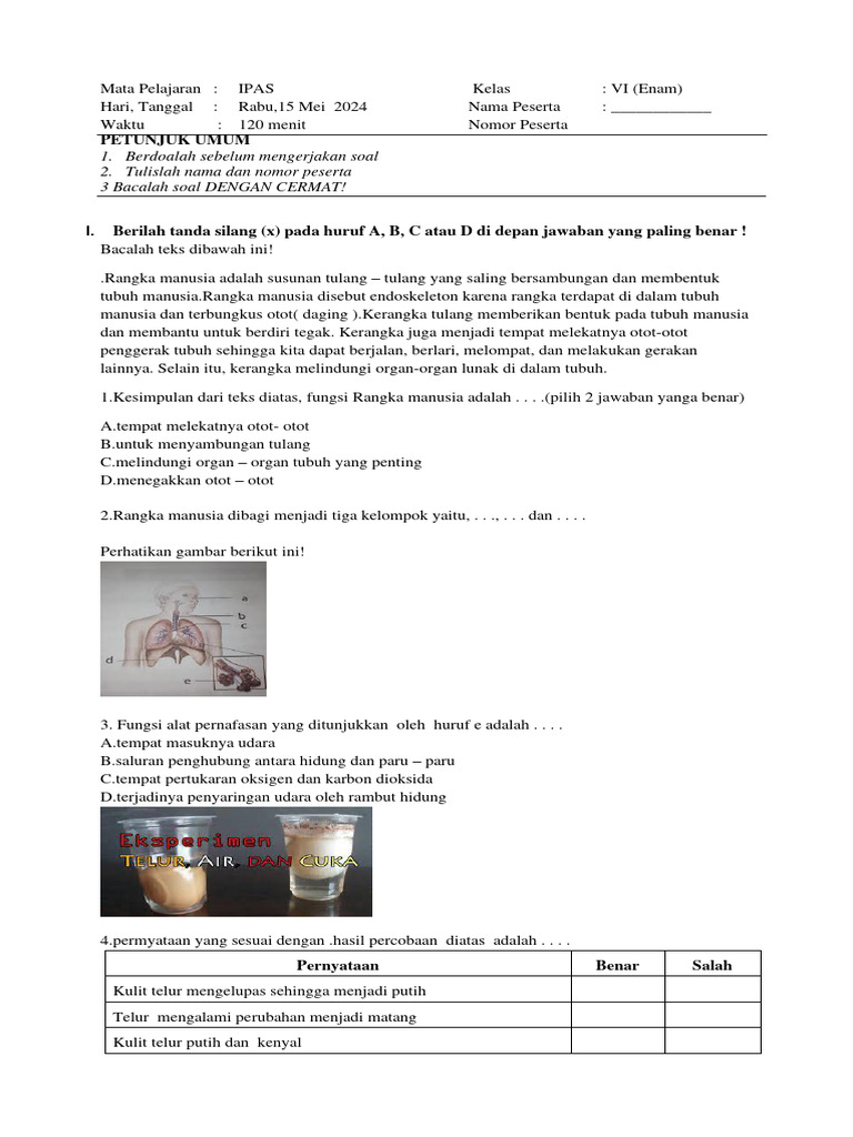 Soal Asaj Ipas | PDF