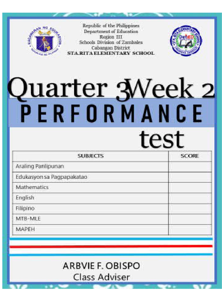 Perf Test Q3 W2 | PDF