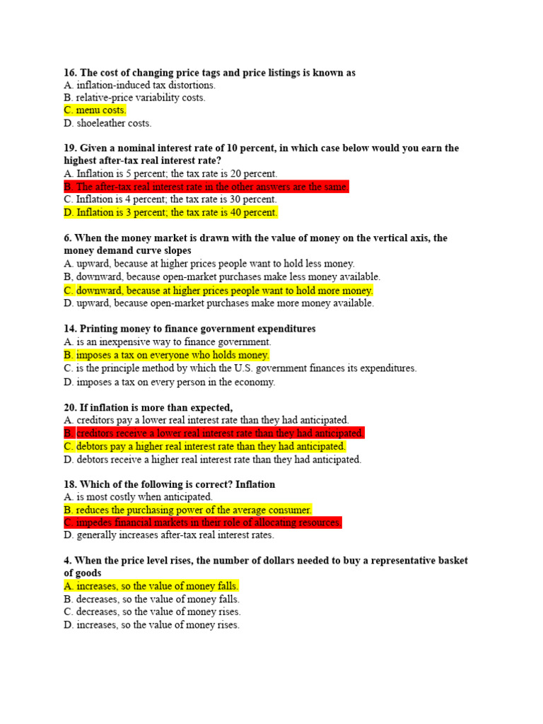 Chap 30 | PDF | Inflation | Real Interest Rate