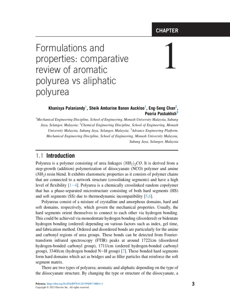 Chapter 1 - Formulations and Properties Comparative Review of Ar - 2023 - Polyu | PDF | Epoxy ...
