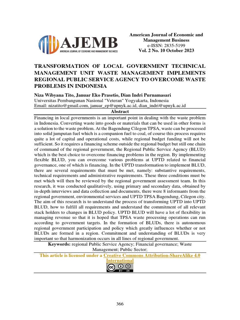 Transformation of Local Government Technical Manag | PDF | Policy ...