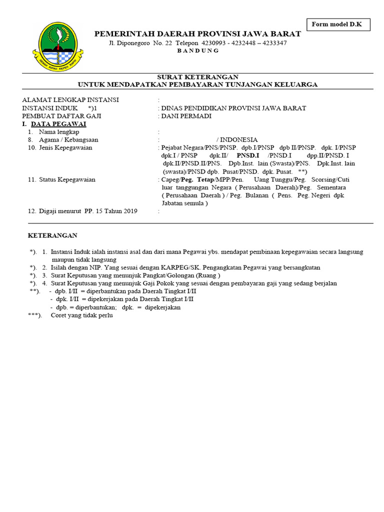 Contoh SKUMPTK untuk Guru PPPK | PDF