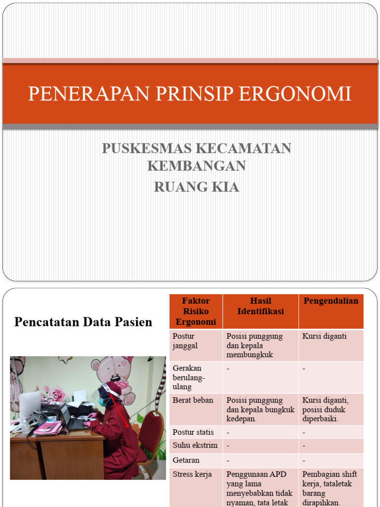 Penugasan Prinsip Ergonomi | PDF