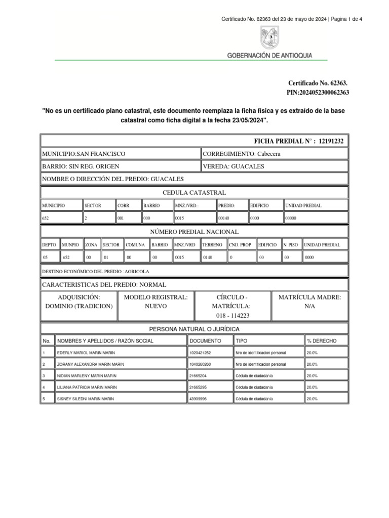 Ficha Catastral | PDF | Materiales | Ingeniería de Edificación