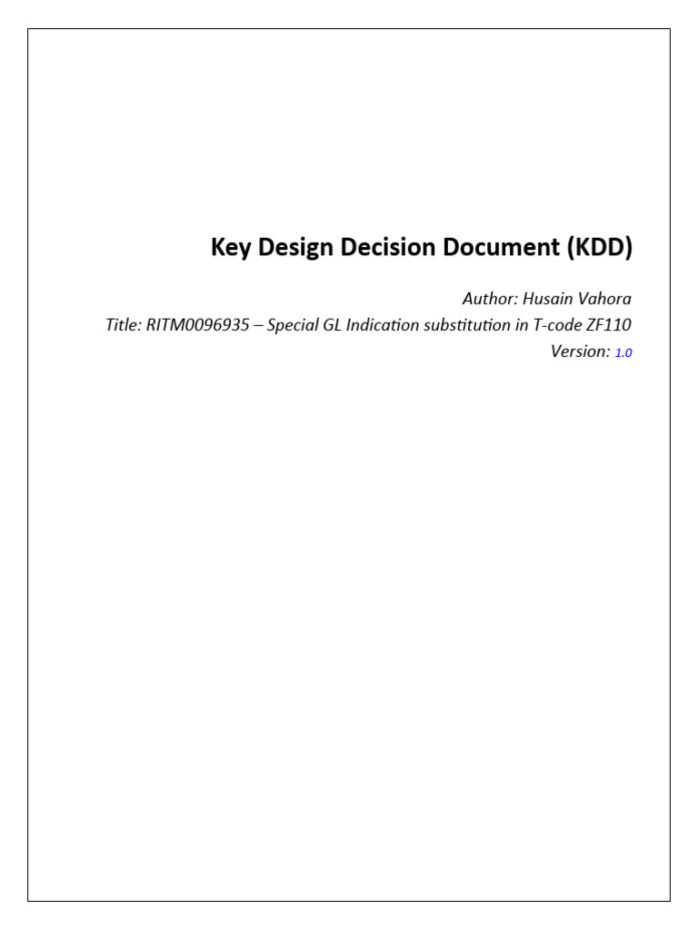 RITM0096935 - KDD - Special GL Selection and Value Substitution in ZF110 T-Code For Payment ...