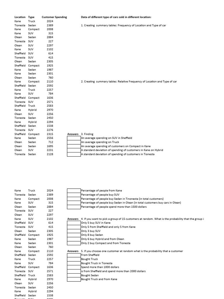 Statistics - N05 - Practice 5 - Counting Rule and Probability Rules ...