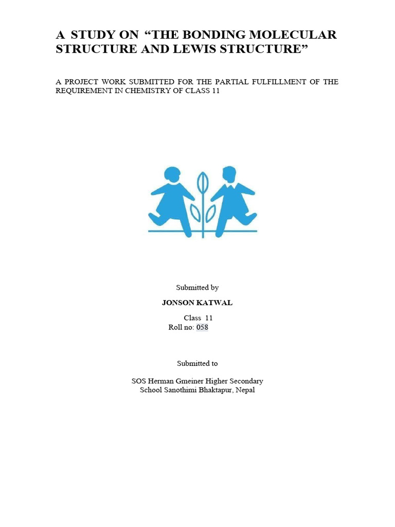 Chemistry Project Work | PDF | Chemical Bond | Covalent Bond