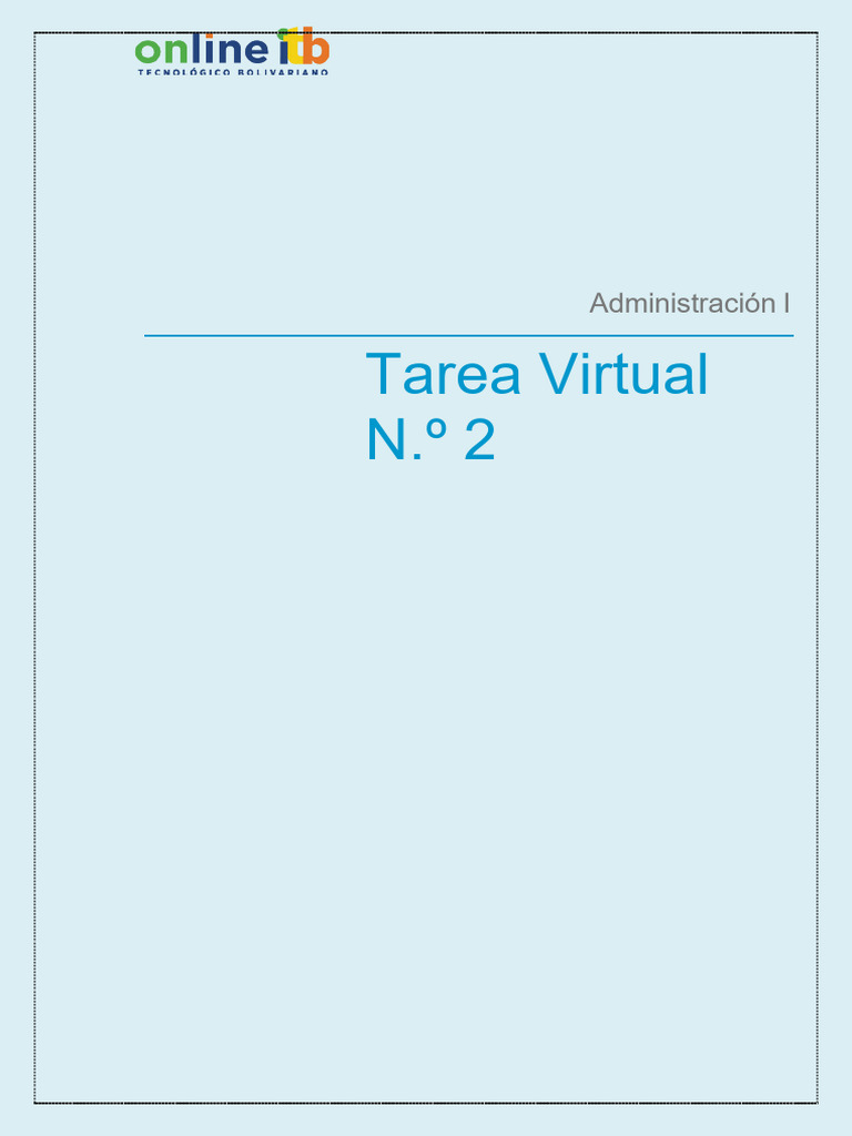 Tarea Virtual 2 - AD1 | PDF | Planificación | Business