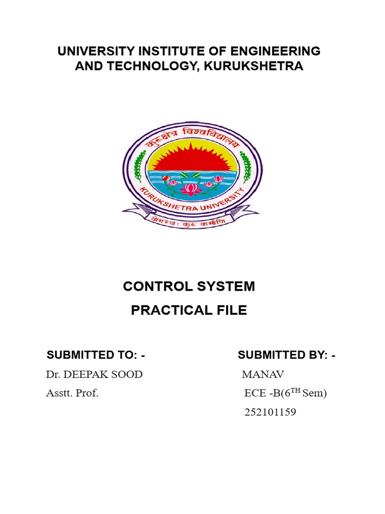 CS LAB Practical File | Download Free PDF | Damping | Electrical Circuits