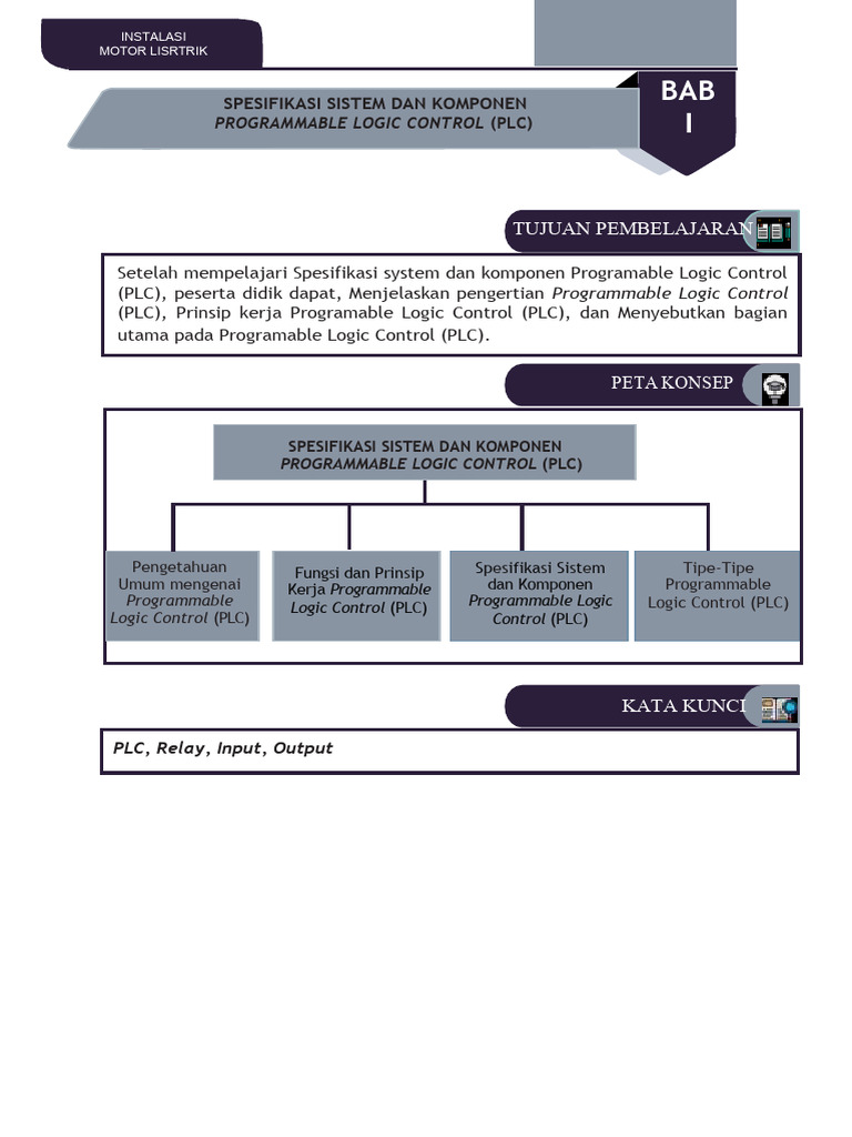 Spesifikasi Sistem Dan Komponen PLC | PDF