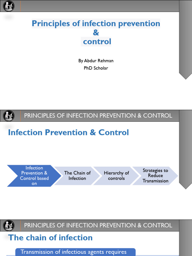 Infection Prevention & Control Principles | PDF | Infection | Personal ...