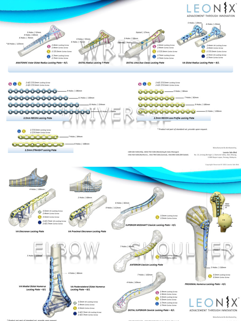 Leonix Product Flyers 2023 | PDF | Anatomical Terms Of Location | Skeletal System