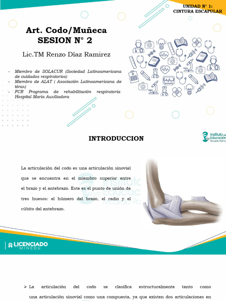 Sesion N° 4 Art. Codo - Muñeca | PDF | Codo | Articulación