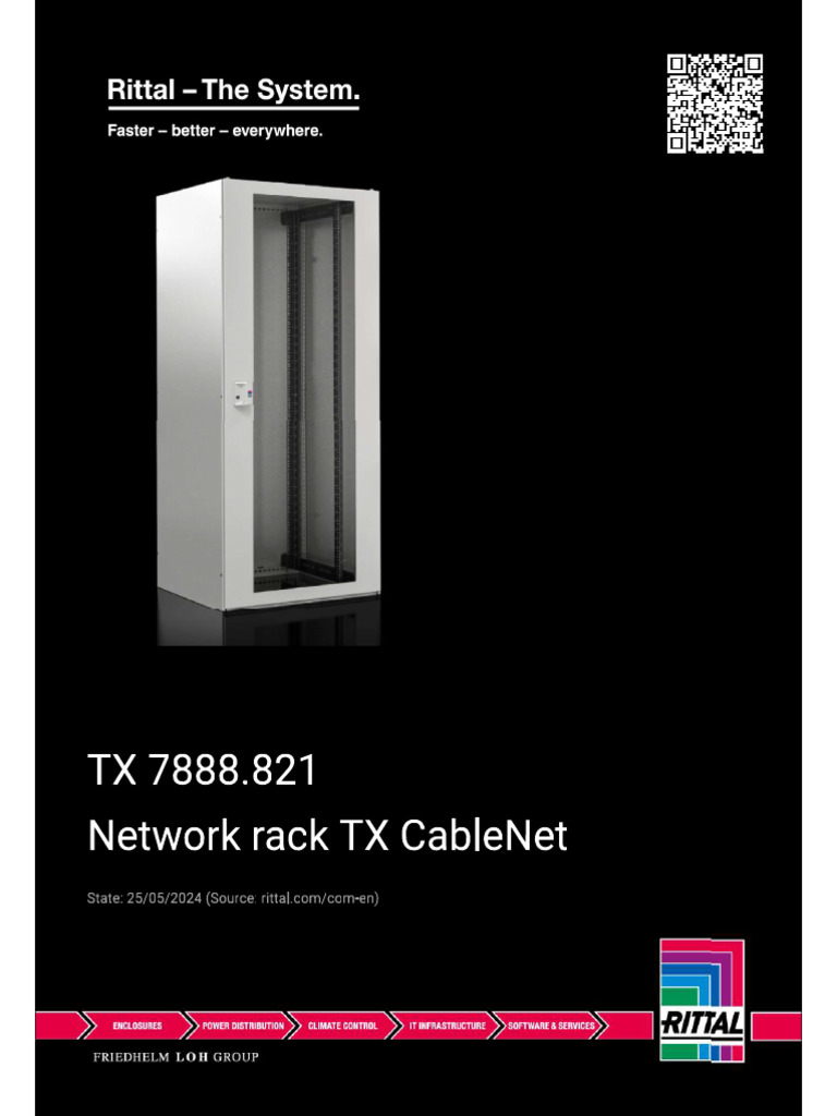 Rittal Network Rack TX CableNet | PDF