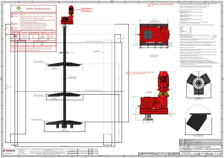 4020-001A-VE-001 Rev 0 GENERAL ARRANGEMENT AMX5500 MIXER - Rev.0 Code2 ...