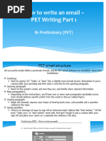 PET Story Writing Guide | PDF | Grammatical Tense | Human Communication
