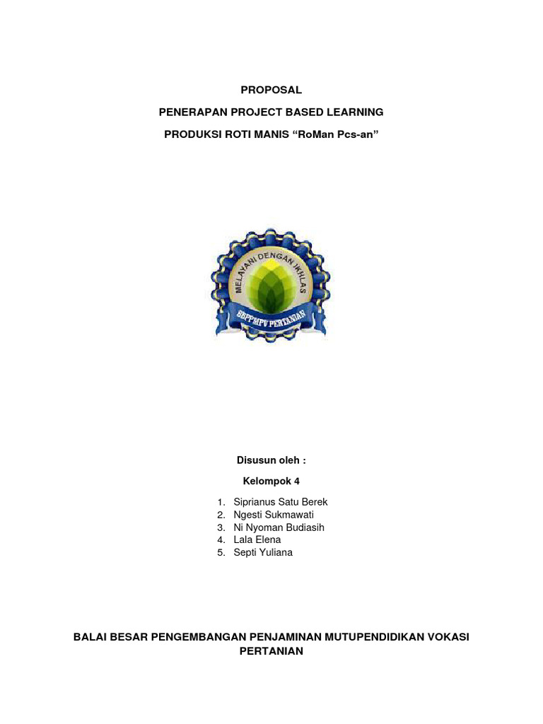 Kelompok4 Proposal PJBL RoMan Pcs-An | PDF | Karier & Perkembangan | Bisnis
