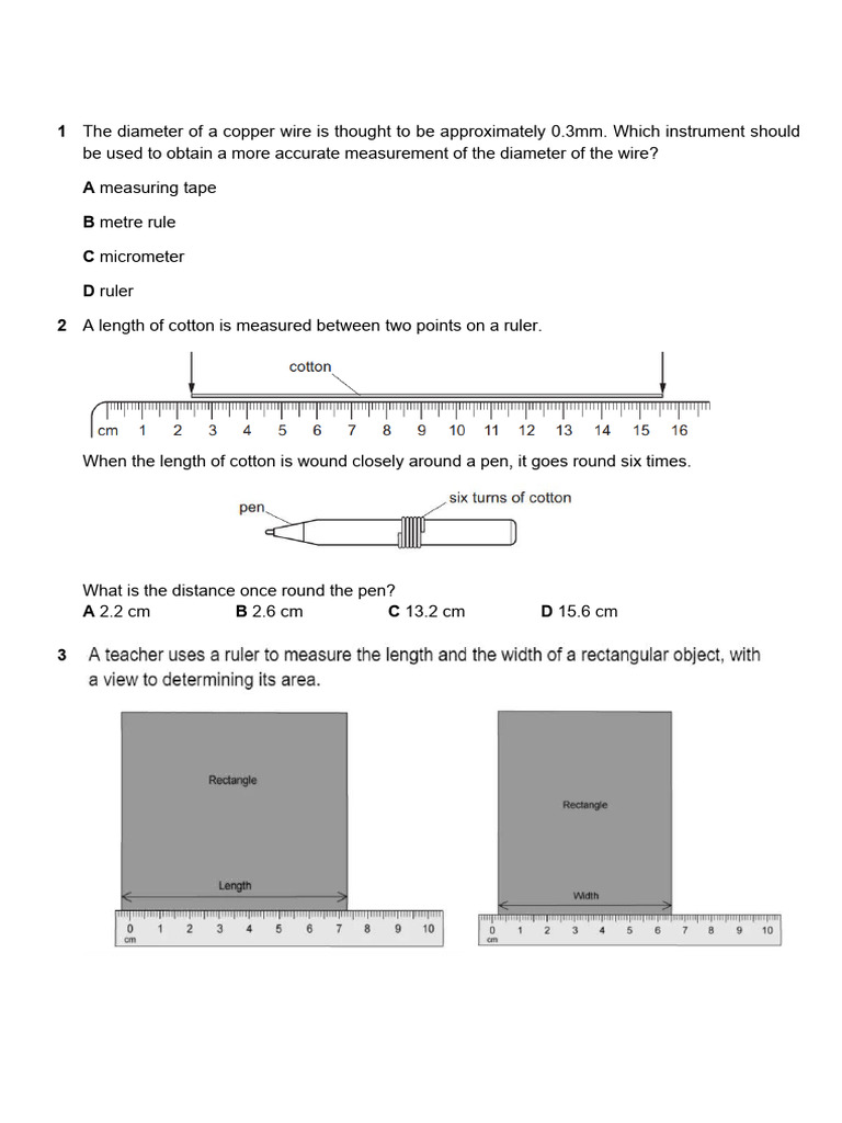 Physics Measurement and SI Units Quiz | PDF | Watt | International ...