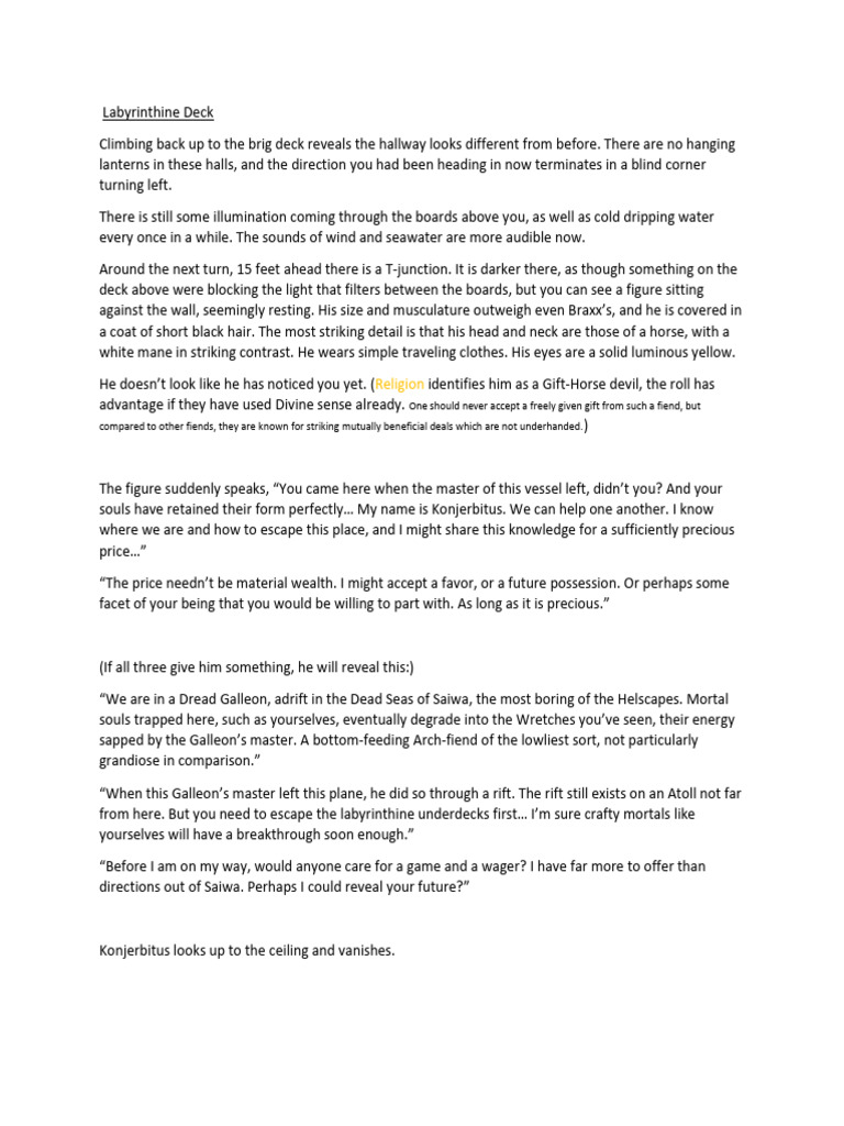 Escape From 4aiwa - D&D 5e Oneshot | PDF