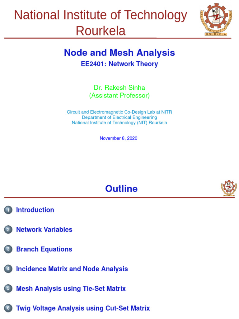 7_Network_Analysis (1) | PDF | Mathematical Relations | Electronic Engineering
