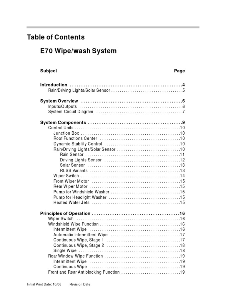 05a4 - E70 Wipe-Wash System | PDF | Headlamp | Vehicles