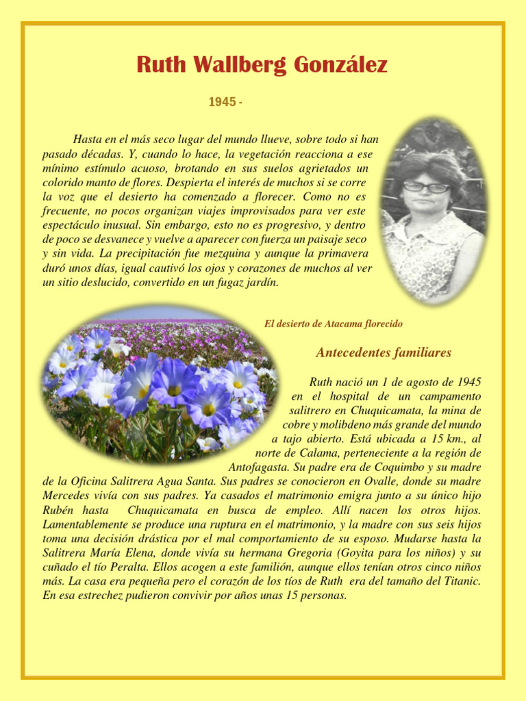 Biografía Ruth Walberg - Normal | PDF | Hierba Biografía Ruth Walberg - Normal | PDF | Hierba