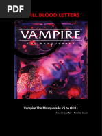 VTM 5E Quick Reference Guide | PDF | Tabletop Games
