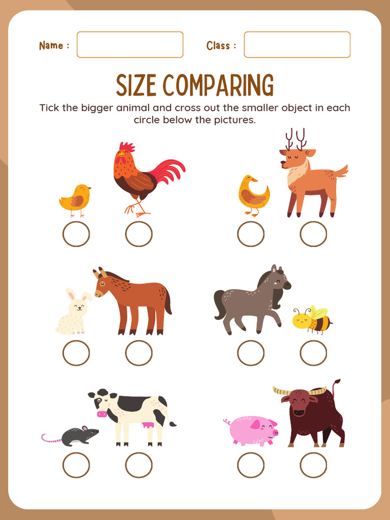 Big and Small Concept Worksheet Grey and White Simple Style | PDF