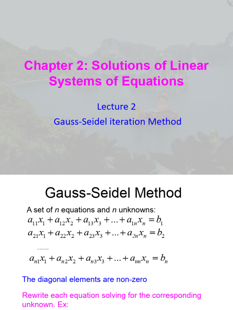 MAFE208IU L5 - Linear Systems of Equations - Part 2 | PDF | Equations | Algorithms And Data ...