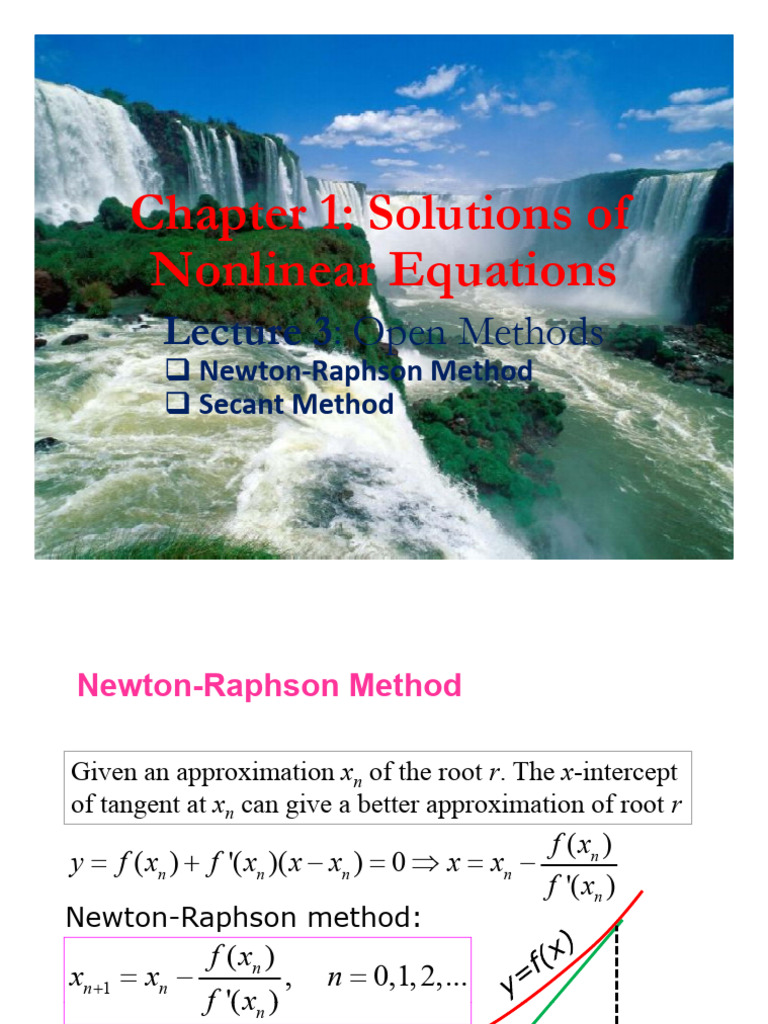 MAFE208IU-L3 - Open Methods - Nonlinear Equations | PDF | Algorithms And Data Structures ...