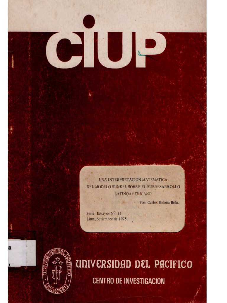 Interpretación Matemática del Modelo Sunkel | PDF | Perú | Minería