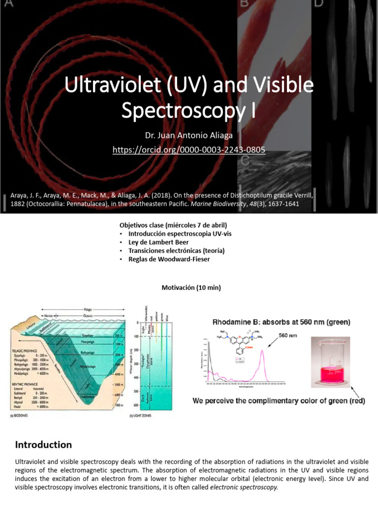 UV-Visible Spectroscopy Fundamentals | PDF | Chromophore | Ultraviolet ...