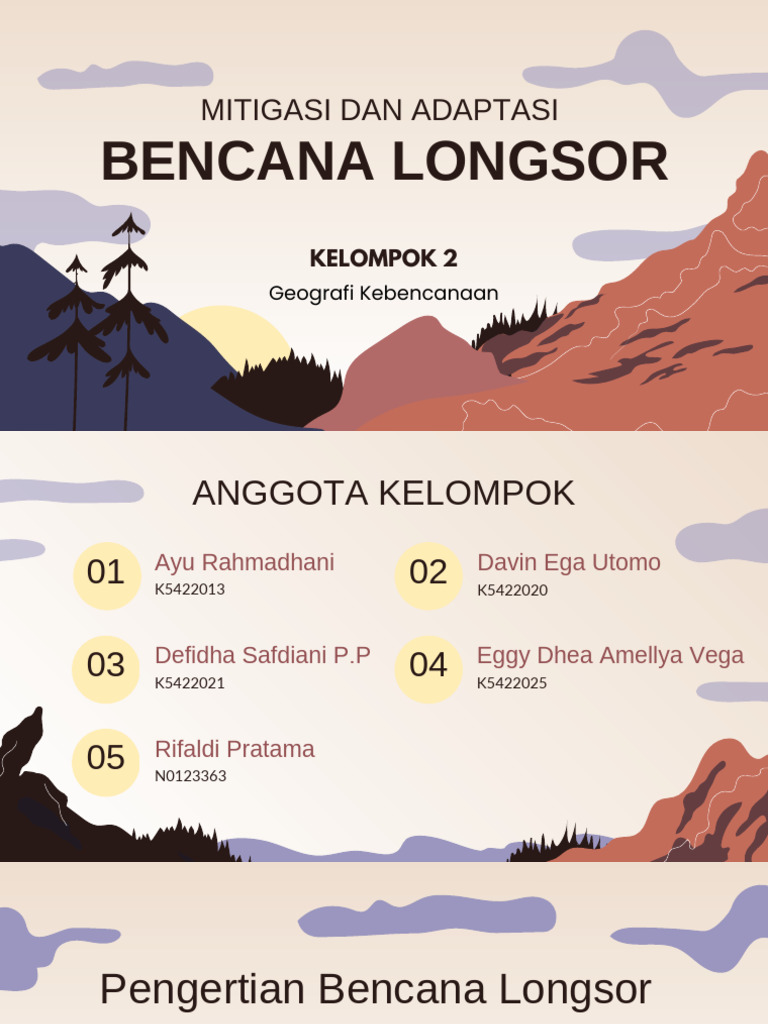 Kelompok 2 - Bencana Longsor | PDF