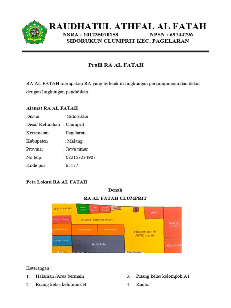 Profil RA AL FATAH | PDF