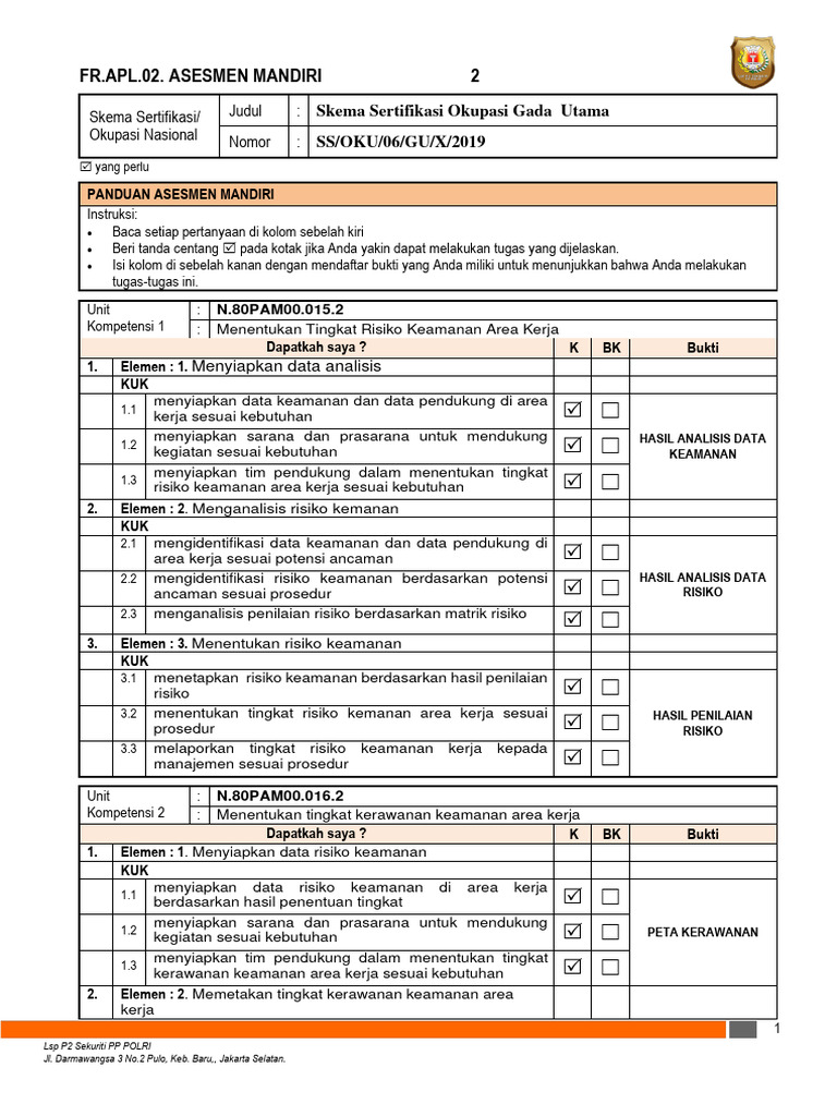 Petunjuk Pengisian Apl - 02 | PDF