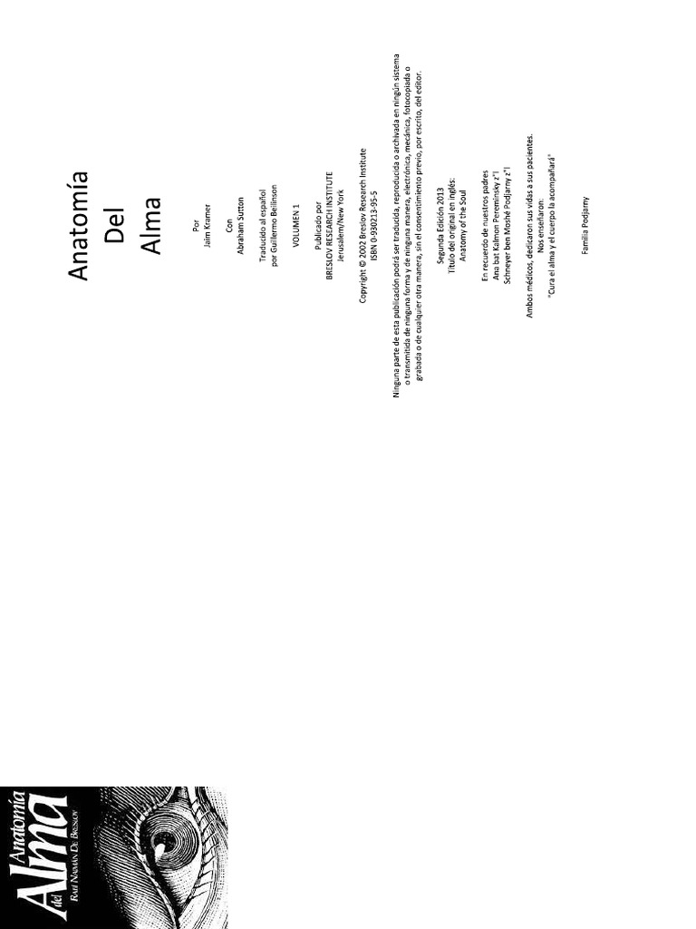 Anatomia Del Alma | PDF
